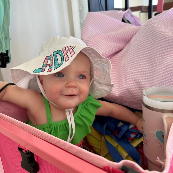 Personalized Name Baby Toddler Kids UV Sun Protection Bucket Hat, Beach ...