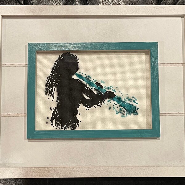 Clarinet Cross Stitch Pattern female, Clarinetist, Modern Jazz and ...