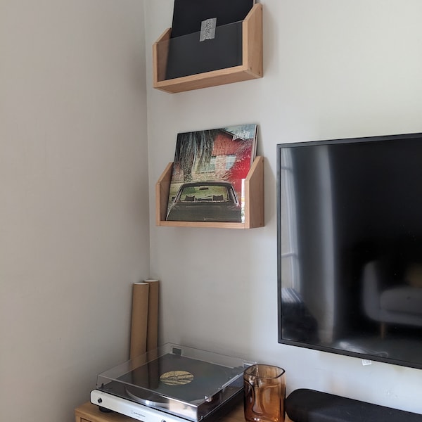 Vinyl Record Storage | Vinyl Records Shelf | Desk Vinyl Record Storage ...
