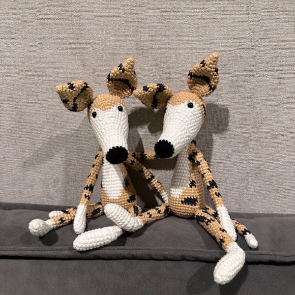 Crochet Greyhound Toy: Handmade Dog Lover Gift (7 Inch) - Etsy