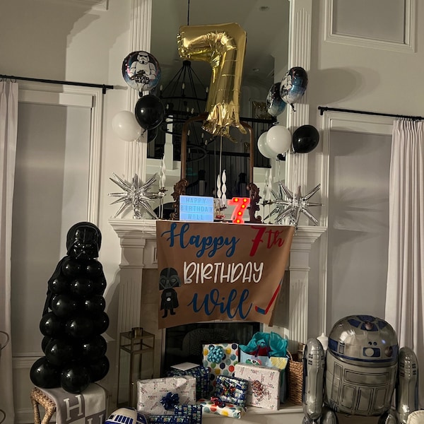 Custom Hand-painted Party Banner: Kraft Paper, Birthday Decor - Etsy