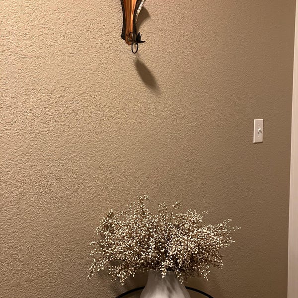 Vintage Jumbo Paper Clip Note or Photo Holder Metal Marble Stone Office ...