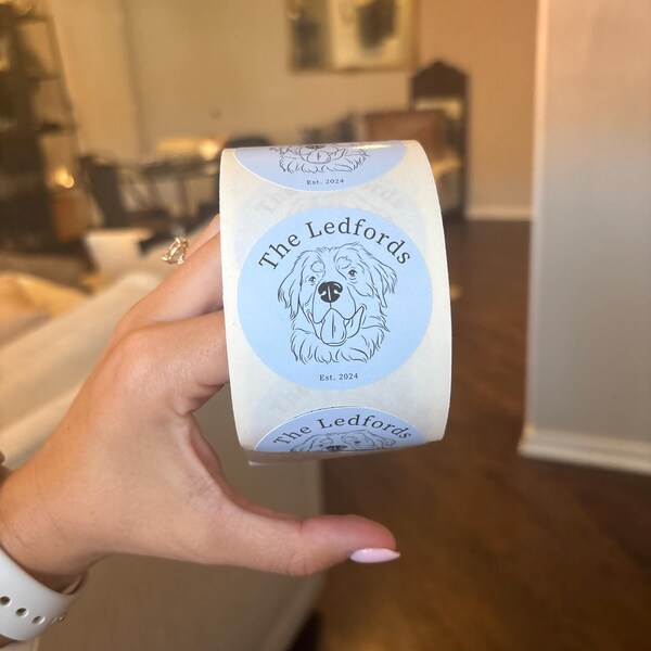 Custom Printed Logo Label Stickers on Roll for Your Product Packaging ...