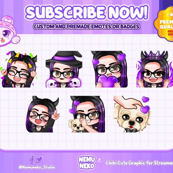 6x Custom Animated Emotes, Emojis, Sub Emotes for Your Twitch, Youtube ...