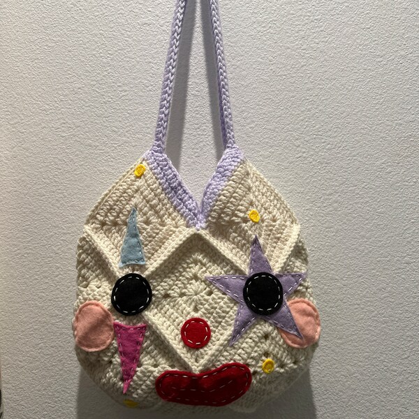Crochet Clownie Sak Bag PDF Pattern - Etsy