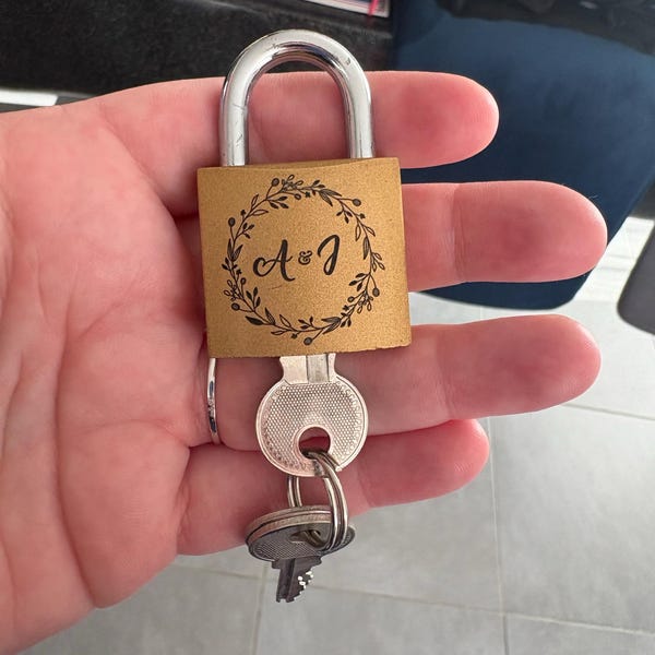 Personalized Padlock | Lover's Lock | Vintage Engraved Padlock ...