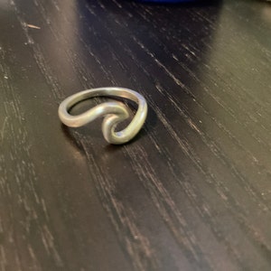 925 Sterling Silver Bangle Wave Bangle. 7 Inch Wide Surf - Etsy