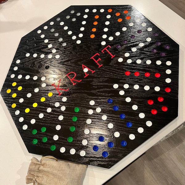 Family Game Night Wahoo Game Board, 8 Player Wahoo, Octagon Aggravation ...