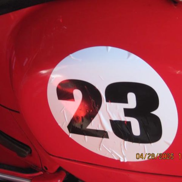 1 Piece Custom Autocross Car Racing Numbers Sticker Vinyl Race Decal 6 ...