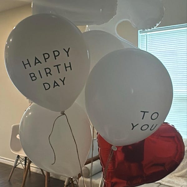 Giant Happy Birthday Balloon for Birthday Party, Jumbo Birthday Cake ...