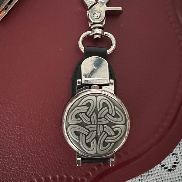 Celtic Knot Design Belt Clip Watch Unique Christmas Gift for Dad Irish ...