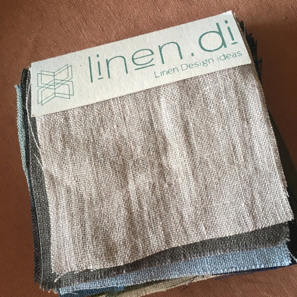 Linen Samples. 47 Colors Samples Box. Medium Weight Linen. Baltic Linen ...