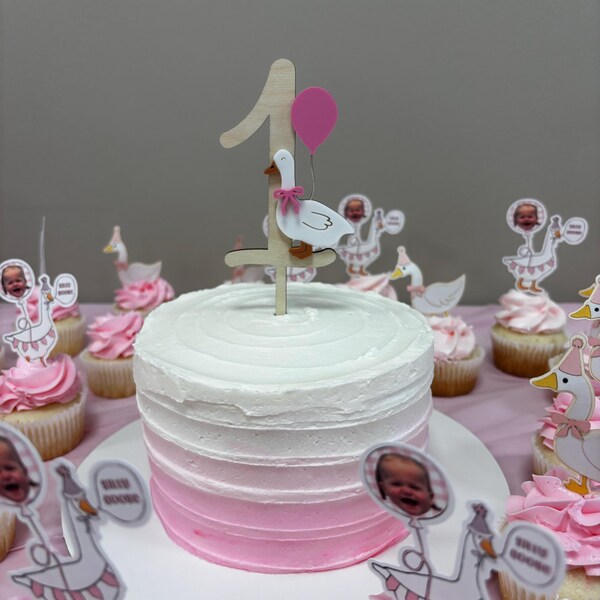 Silly Goose Cake Topper First Birthday Cake Topper Second Birthday ...