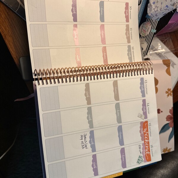 24 Home Planner Header Stickers - Planning Headers, 2025-2026 Erin ...