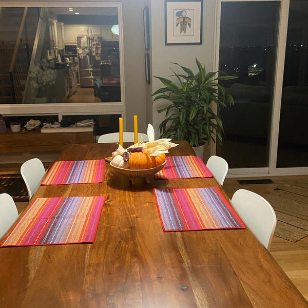 Placemats Set of 4 Colorful Art Woven Placemat Plate Mat Kitchen ...