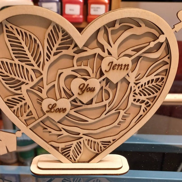 Decorative Heart Laser Cut Svg Files, Vector Files for Wood Laser ...