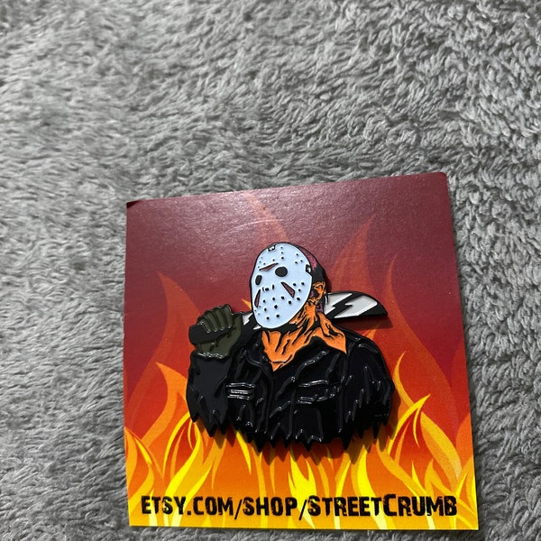Jason Friday the 13th Inspired GLOW in the Dark Soft Enamel Pin - Etsy