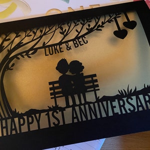 Personalised 16th Papercut Birthday Card With the Name of Your | Etsy