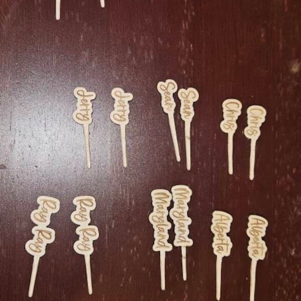 Custom Engraved Name Crib Pegs, Cribbage Pegs Game Pieces, Stocking ...