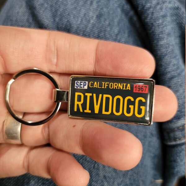 Custom Vintage California License Plate Keychain, Legacy Plate, Old ...