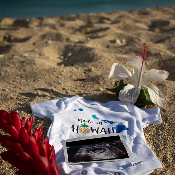 Hawaii Onesie®, Baby Shower Gift, Hawaii Baby, Pregnancy Reveal, Aloha ...