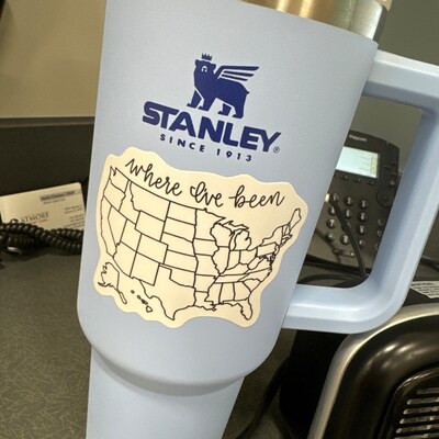 Where Weve Been Map Vinyl Sticker United States USA Waterproof Decal ...