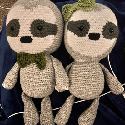 E-book Crochet Pattern Amigurumi Sloth Juliet PDF english - Etsy