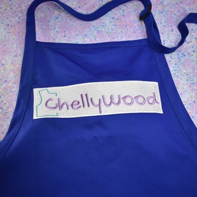 Custom Embroidered Apron, Custom Logo, Design Your Own, Custom Text ...
