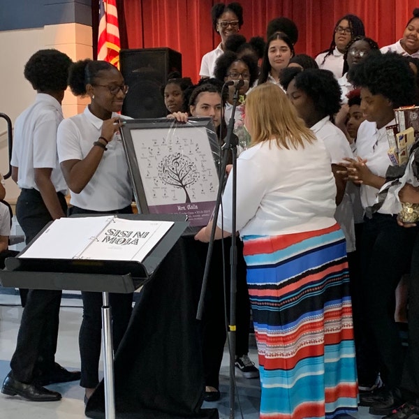 MUSIC Teacher Gift, Choir Teacher Art Print, Personalized With Student ...