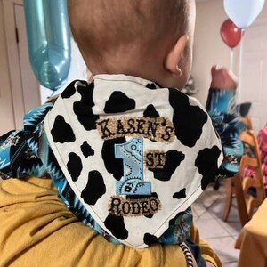 RODEO Back Number-personalized Cowboy-1st Birthday/rodeo Banner-high ...