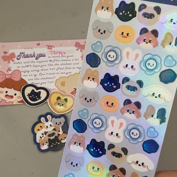 ZEROBASEONE ZB1 Mini Animals Sticker Sheet - Etsy