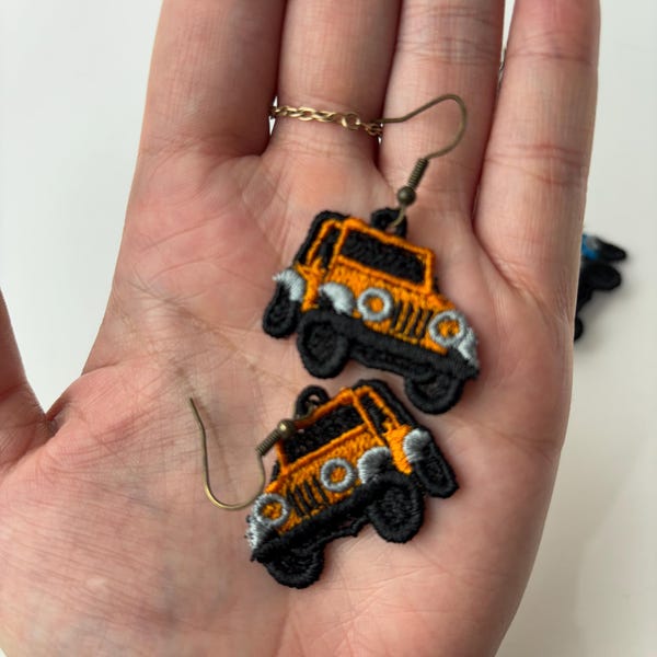 Car Earrings FSL Embroidery Design / Machine Embroidery / Cars ...