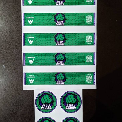 Jungle C T2 Pre Roll Sticker Labels High Gloss Multiple - Etsy