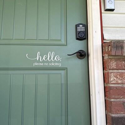 Go Away Decal Funny Non Welcome Door Decal Not a People - Etsy