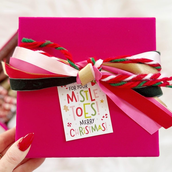 Christmas Gift Tags, Mistle Toes Printable, Sock and Pedicure Labels - Etsy