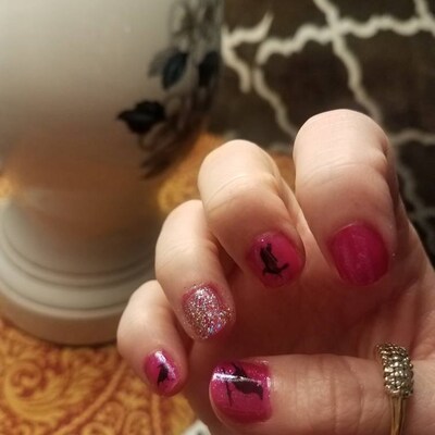 RAVEN Nail Decals Black CROWS Nail Art MEGAPACK Edgar Allen Poe Gothic ...