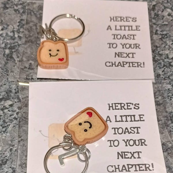 A Little Toast to Your Next Chapter Keyring Funny Gift New Job New ...