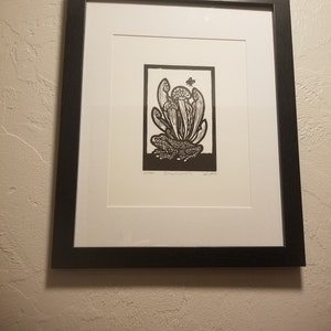 Figure VII homunculus demon screen print on wood veneer 7x5 | Etsy