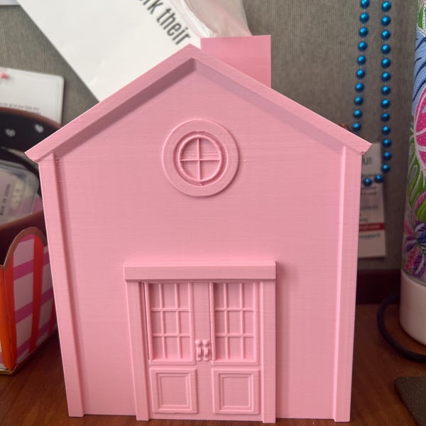 Pink Tissue Box House (tissue Box Cover, Living Room, Bedroom, Bathroom ...