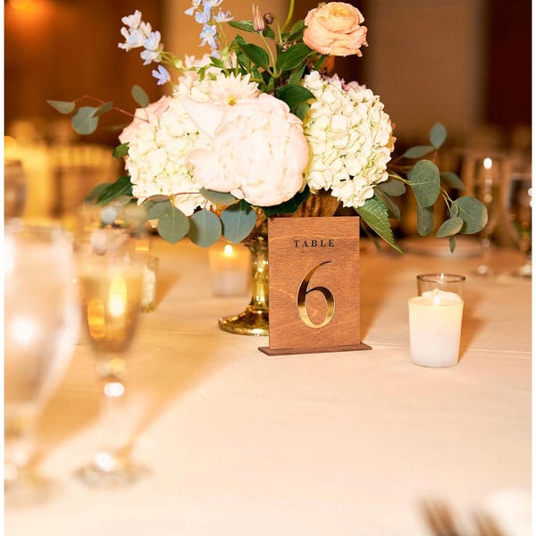 Wedding Table Number - Wedding Table Decor, Rustic Country Wedding ...