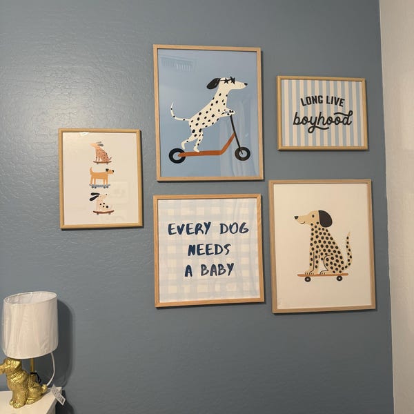 Pink Leopard Cat Wall Art | Girls Room Print Digital Download | Modern ...