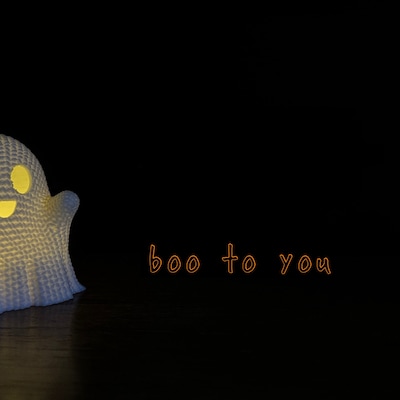 Cute Ghost With Tea Light Halloween Decoration With LED Tea Light 3D ...