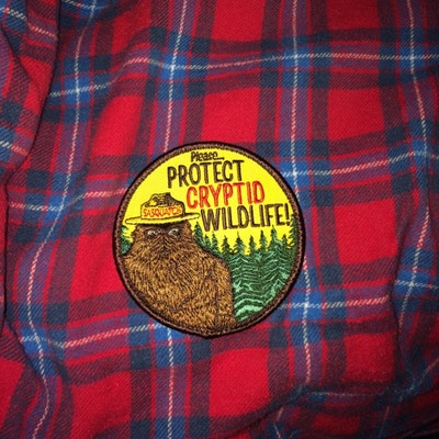 Cryptid PSA Patch Cryptozoology Tracking Society Bigfoot - Etsy