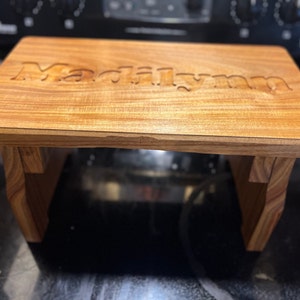 CNC Children's Name Stool Files | Carbide Create | Vcarve | .DXF | .STL ...
