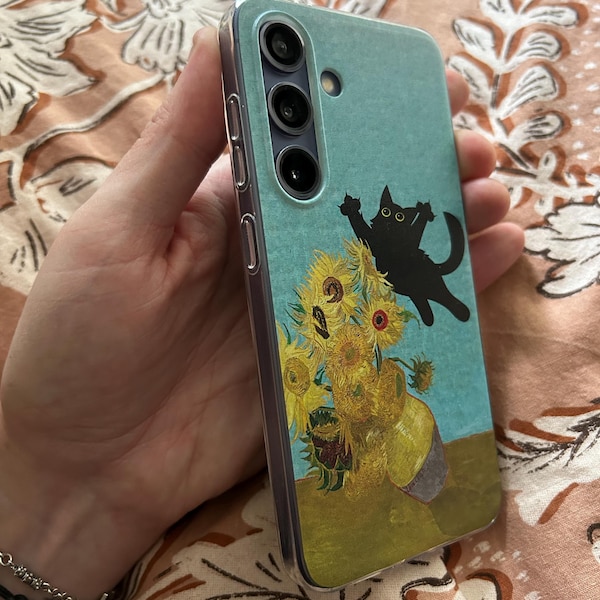 Cute Pet Cat Phone Case Kitten Cover for iPhone 16 Pro Max, 15 Plus, 14 ...