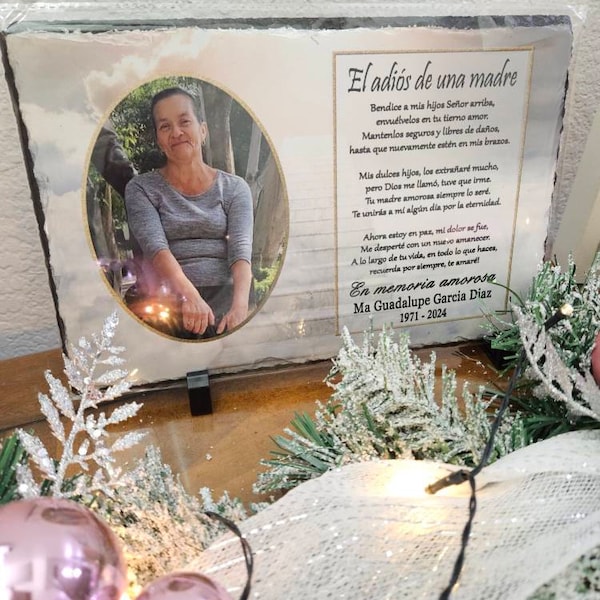 Christmas in Heaven Memorial Frame | Holiday Sympathy Gift ...