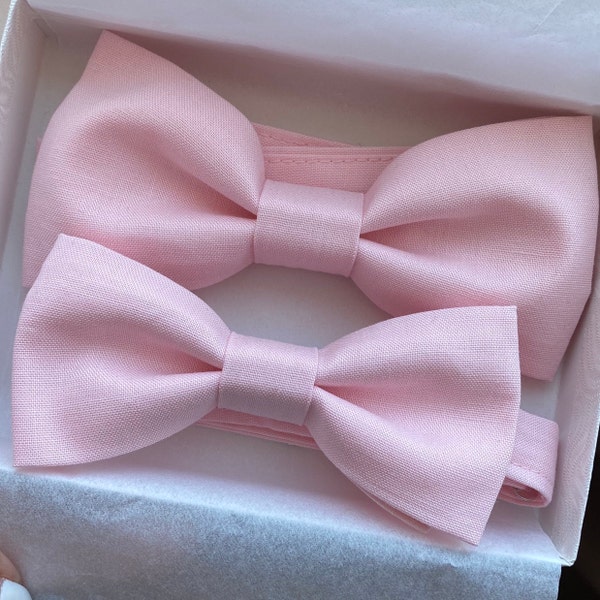 Light Pink Bow Tie, Blush Pink Bow Tie, Wedding Bow Tie, Grooms Bowties ...