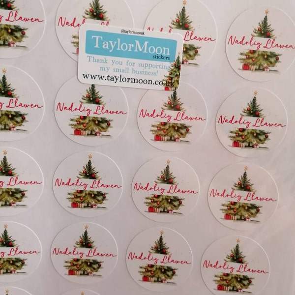 Personalised Christmas Stickers, Name Stickers, Christmas Labels ...
