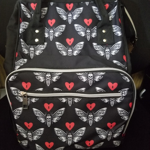 Pastel Goth Diaper Backpack, Goth Baby Stuff, Goth Diaper Bag Creepy ...