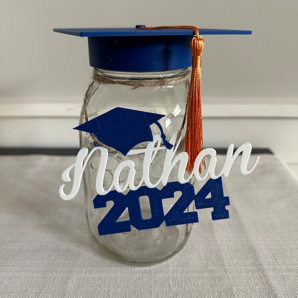 Graduation Cap Mason Jar Lid Graduation Cap Box Money Holder Party ...
